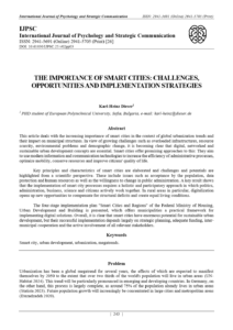 The Importance of Smart Cities